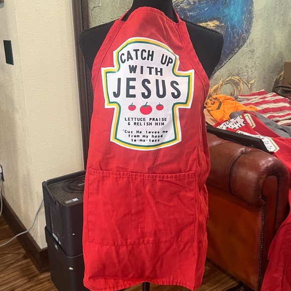 Augusta Sportswear | Other | Catch Up With Jesus Apron In Guc | Poshmark